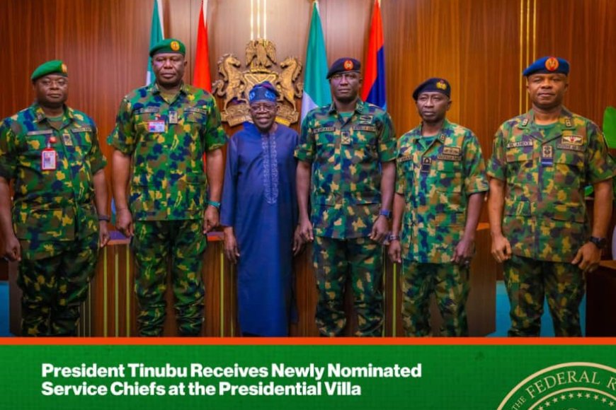 President Tinubu Meets Newly Appointed Service Chiefs at the ...